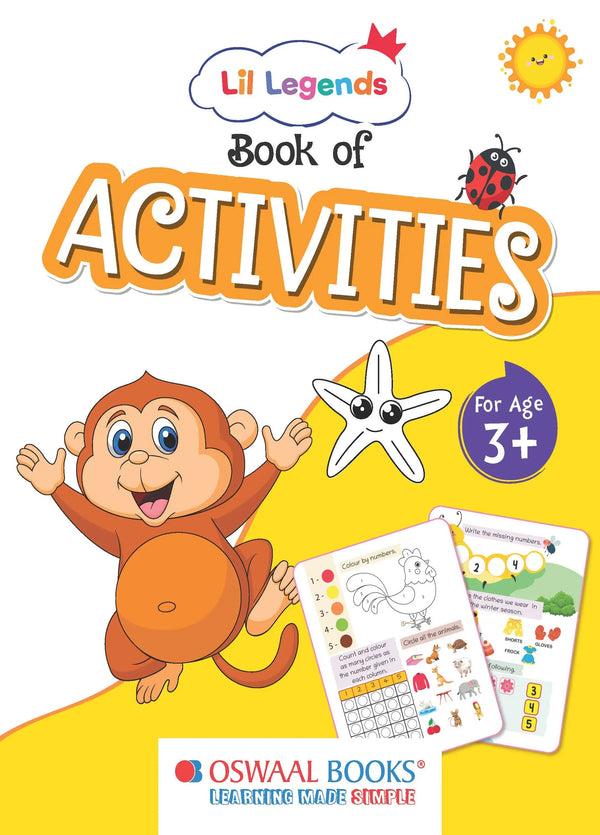 Lil Legends Preschool Activity Book for kids, Age 3+ Years TRUE ...