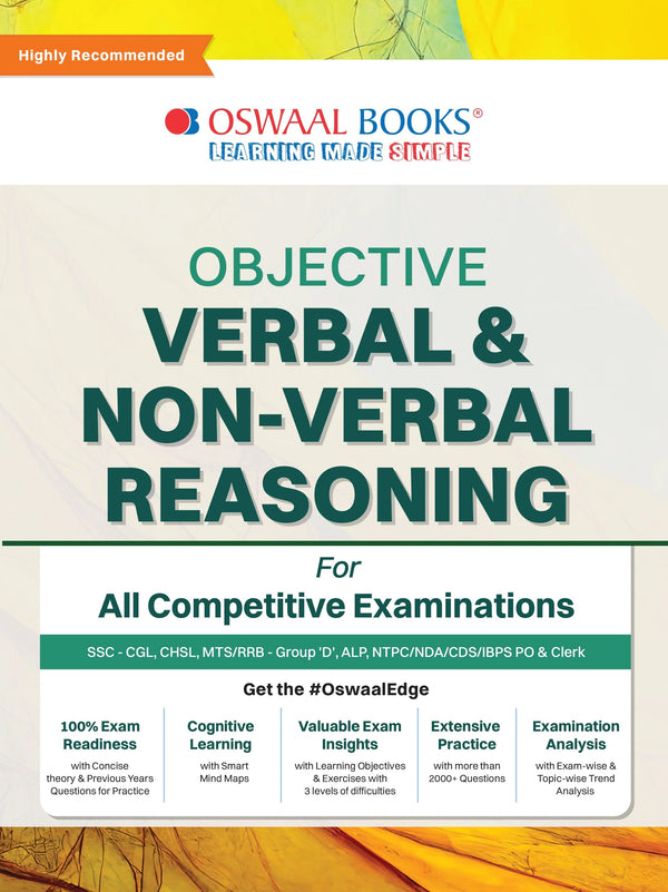 Verbal & Non Verbal Reasoning Books | For 2025 Exams – Oswaal Books