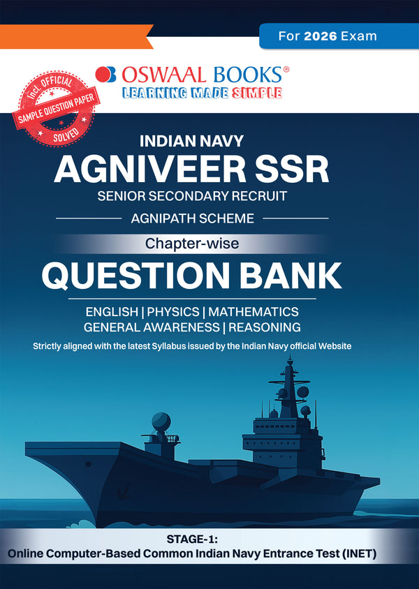 Agniveer Indian Navy SSR Books | For 2026 Exam – Oswaal Books