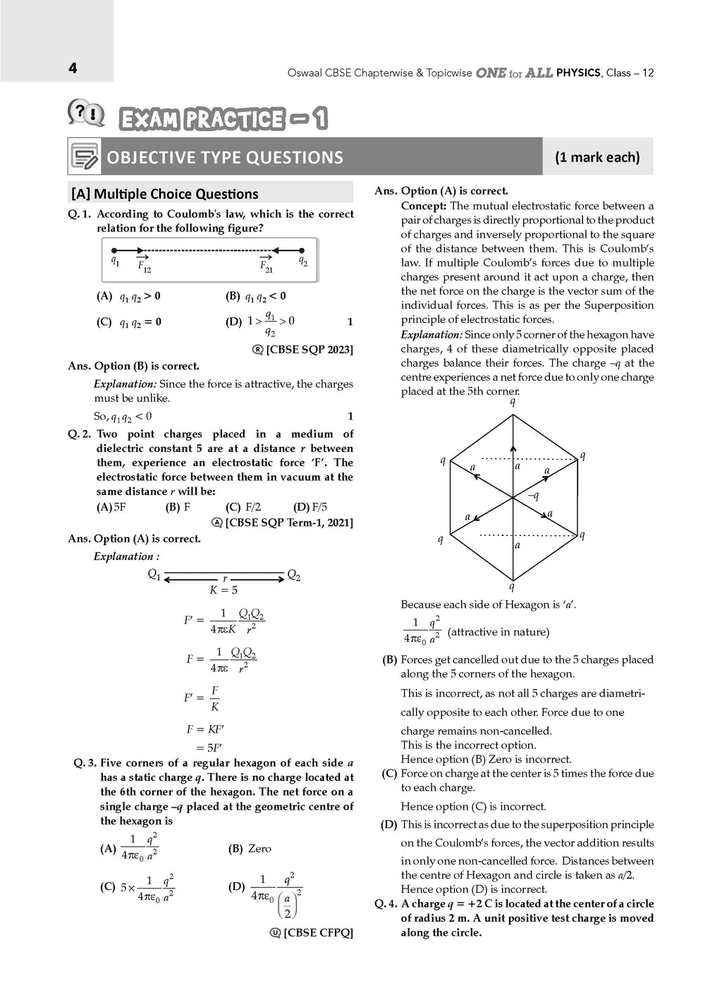 CBSE & NCERT One for All Class 12 Physics Book (2026 Exam) | Buy Now ...