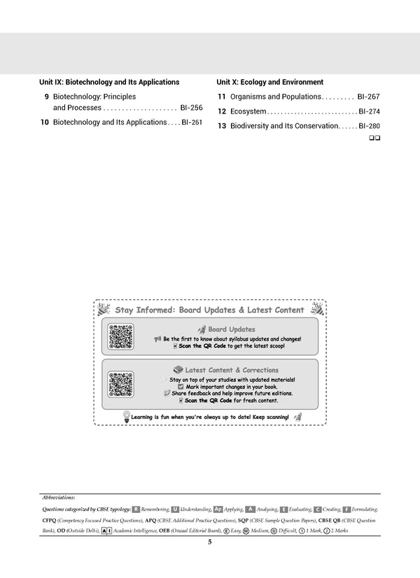 CBSE Competency Focused Questions Chapter-wise Class 12: PCB (Physics ...