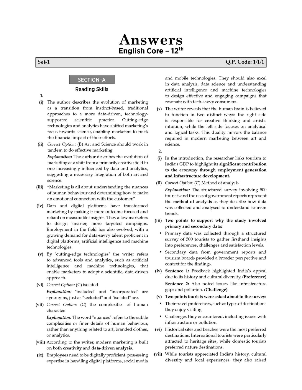 CBSE & NCERT One for All Class 12 English Core Book | For 2026 Exam ...