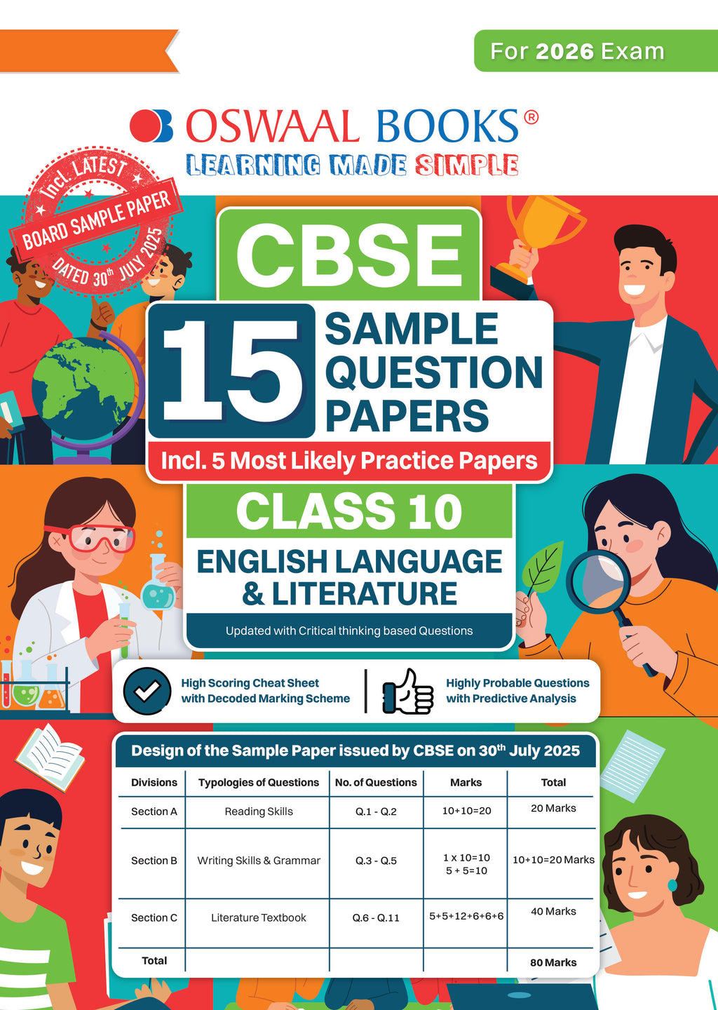 CBSE 15 Sample Question Papers Class 10 English Language & Literature ...