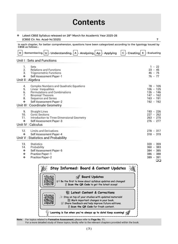 CBSE Question Bank Class 11 Mathematics For 2026 Exam TRUE – Oswaal Books